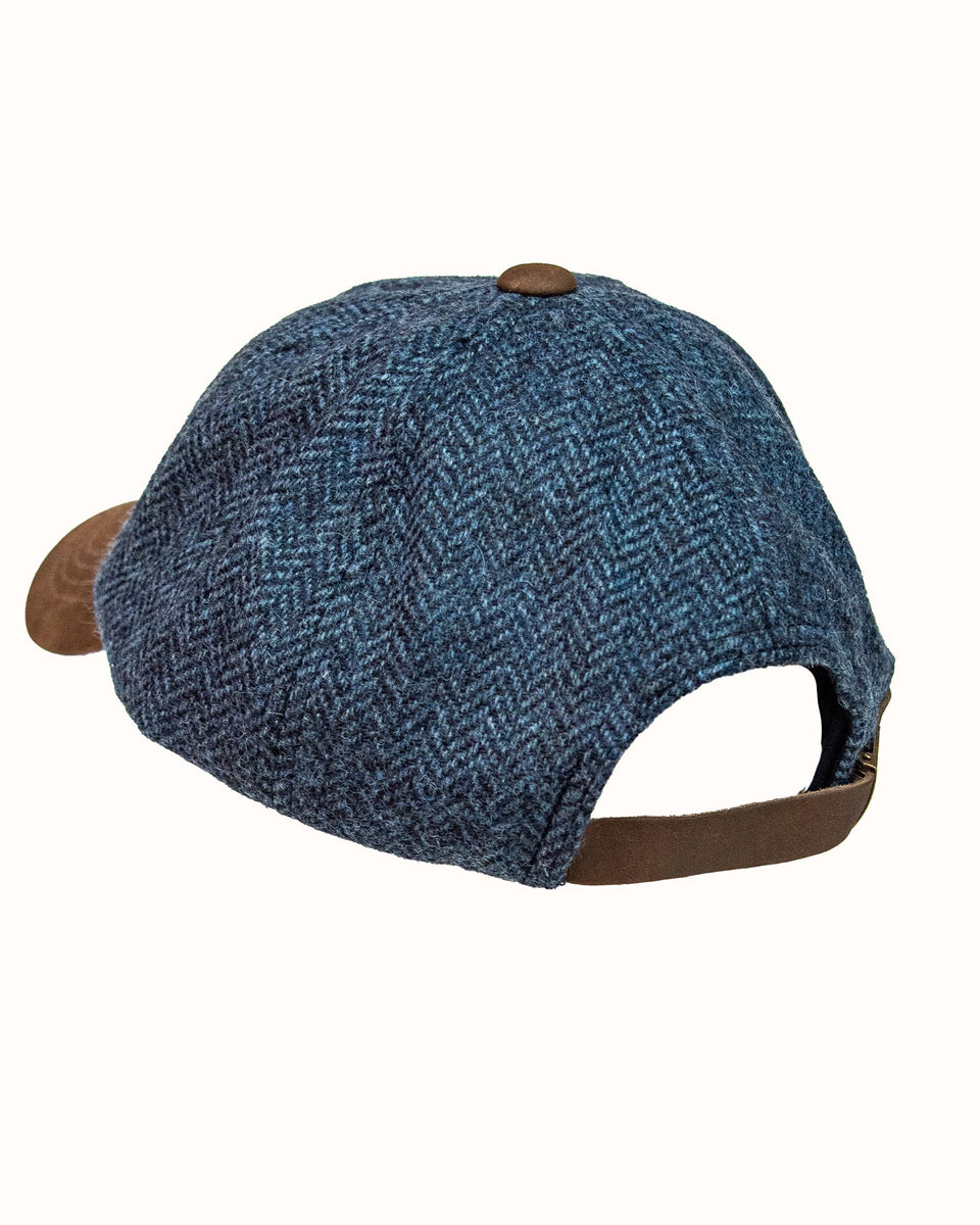 BYU Blue Herringbone Wool Baseball Cap with Leather Bill | Collegiate ...