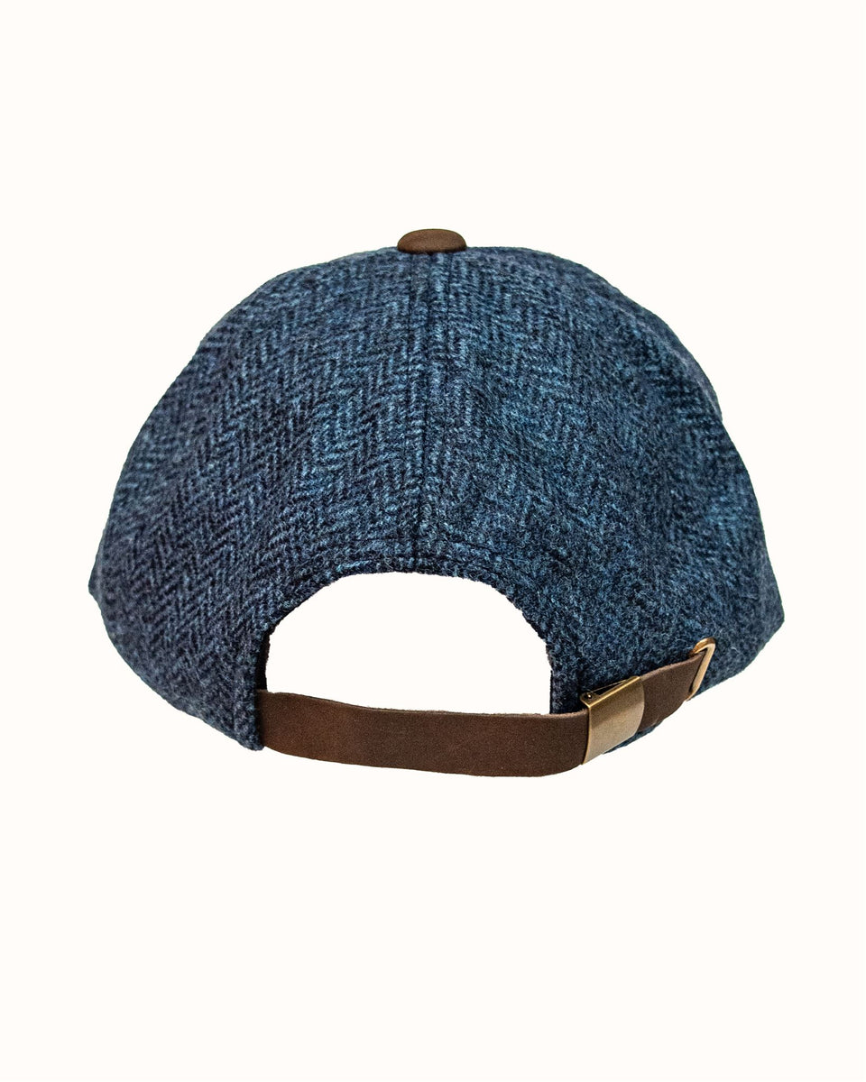 BYU Blue Herringbone Wool Baseball Cap with Leather Bill | Collegiate ...