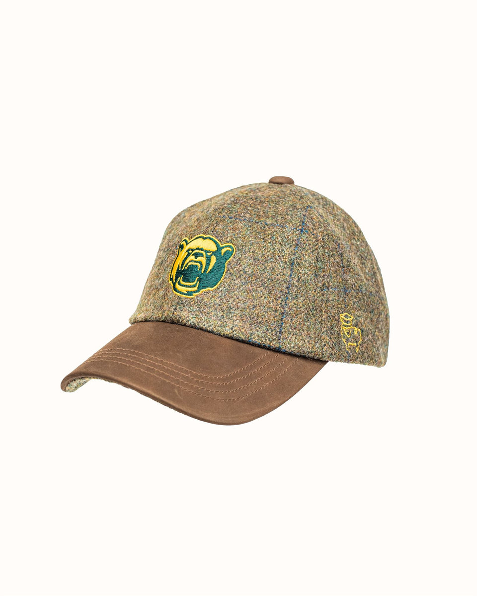 Baylor University Olive Tweed with Navy Overcheck Baseball Cap ...