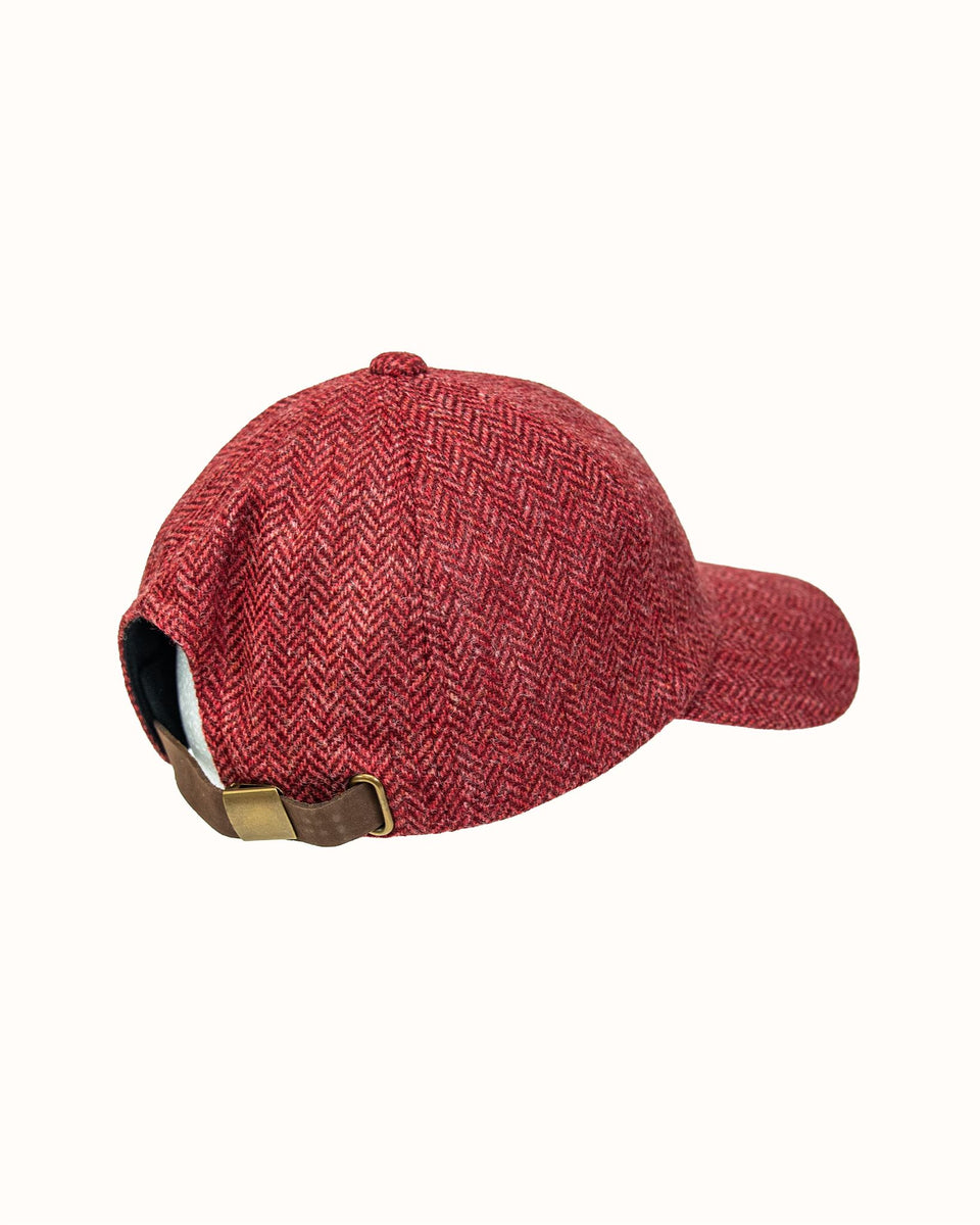 Cornell University Red Herringbone Wool Baseball Cap | Collegiate ...