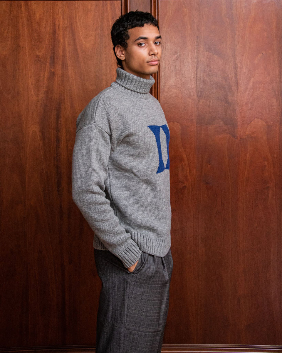 Duke University Men’s Merino Wool Roll-Neck Sweater | Collegiate ...