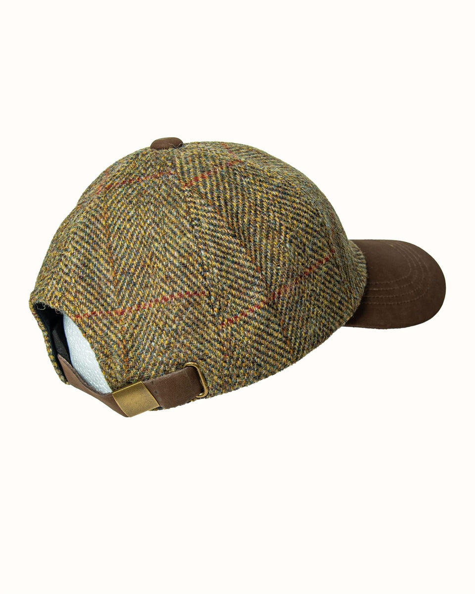 Georgia Tech Olive/Gold Harris Tweed Baseball Cap | Collegiate Knitwear ...