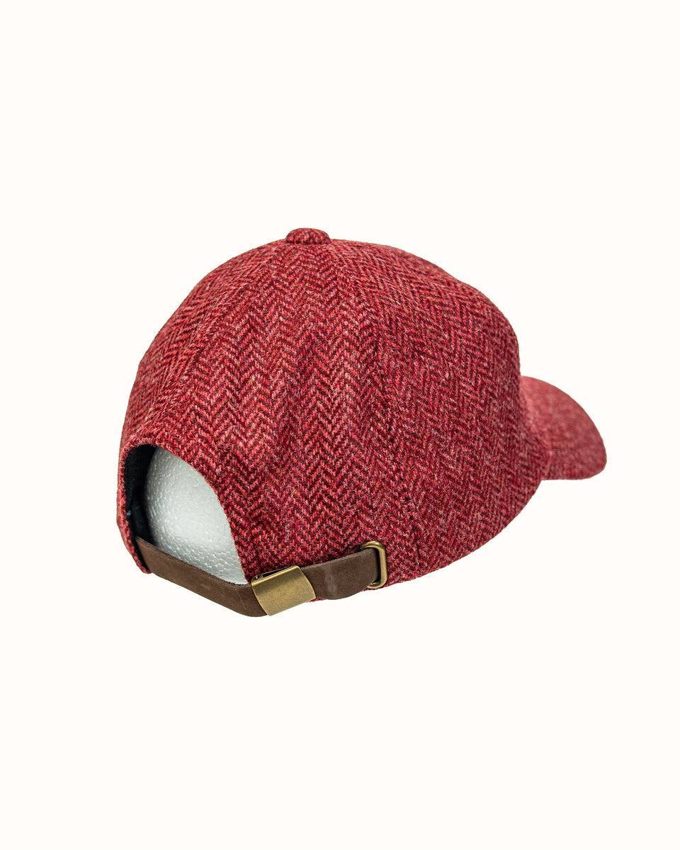 Harvard University Crimson Herringbone Wool Baseball Cap | Collegiate ...