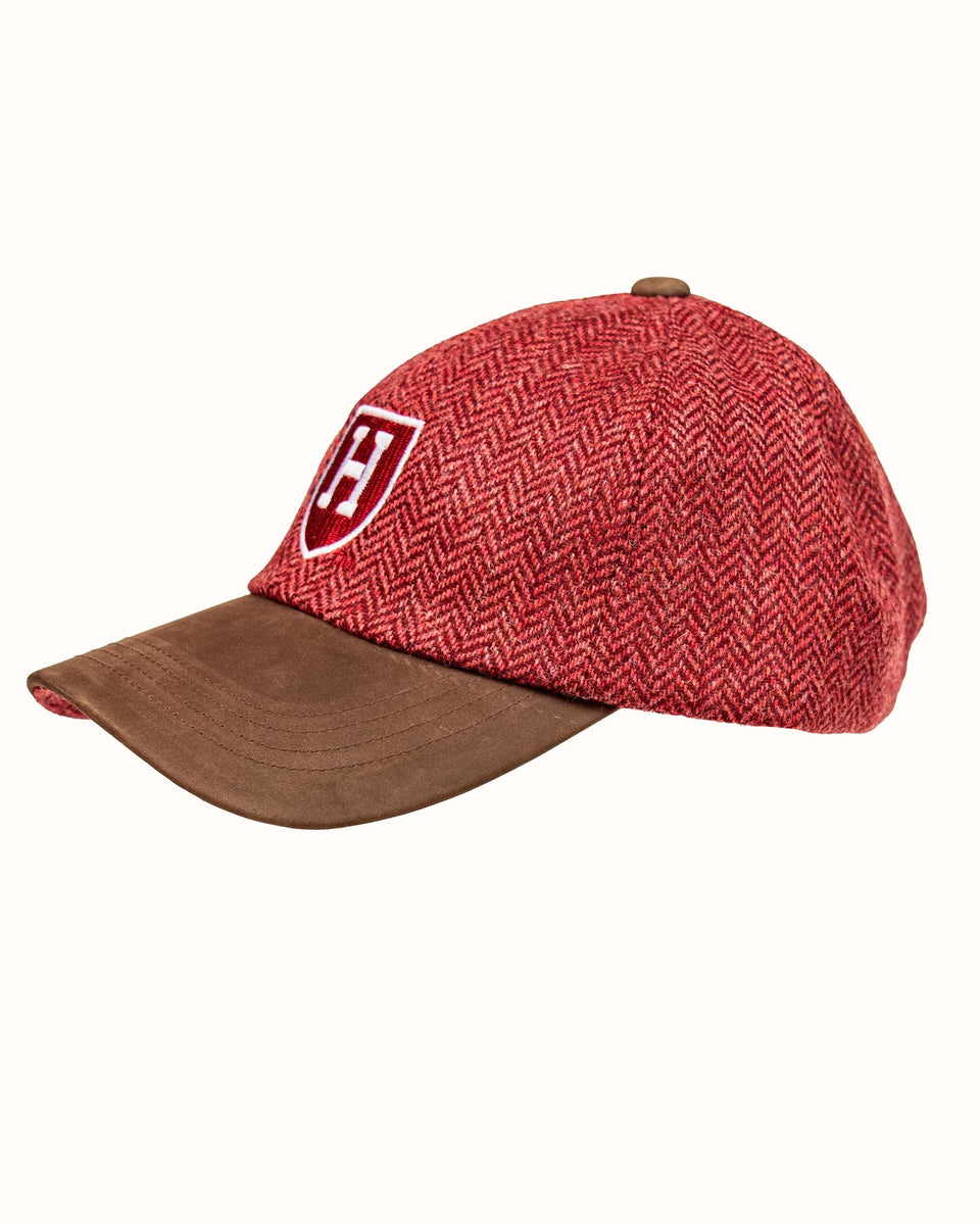 Harvard University Crimson Herringbone Wool Baseball Cap | Collegiate ...