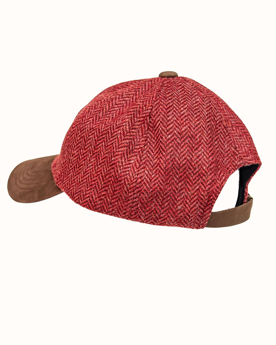 Harvard University Crimson Herringbone Wool Baseball Cap | Collegiate ...
