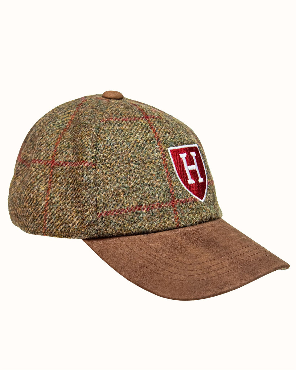 Harvard University Olive Tweed with Red Overcheck Baseball Cap ...