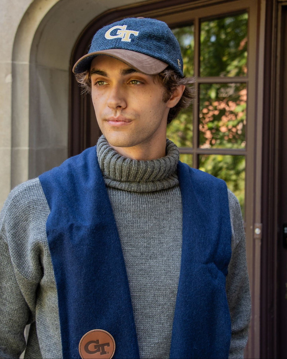 Georgia Tech Edinburgh Navy Lambswool Scarf – Collegiate Knitwear Designs