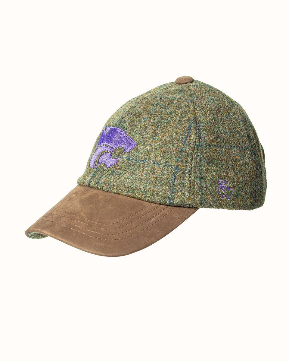 Kansas State University Olive Tweed with Navy Overcheck Baseball Cap ...