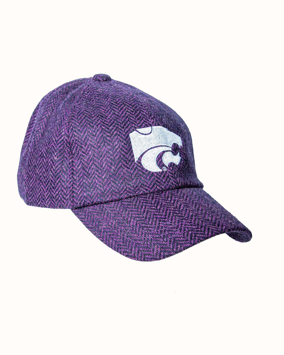 Kansas State University Purple Herringbone Wool Baseball Cap ...