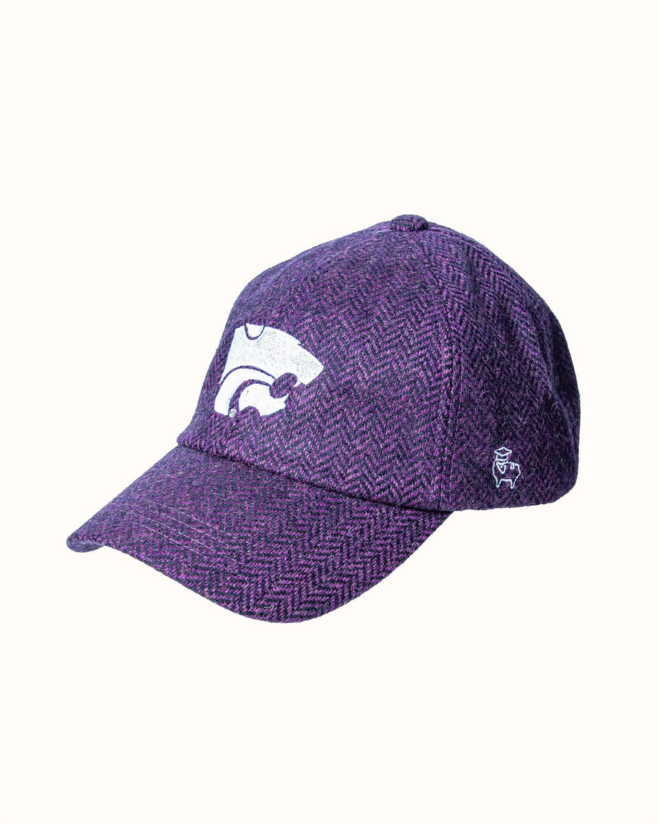 Kansas State University Purple Herringbone Wool Baseball Cap ...