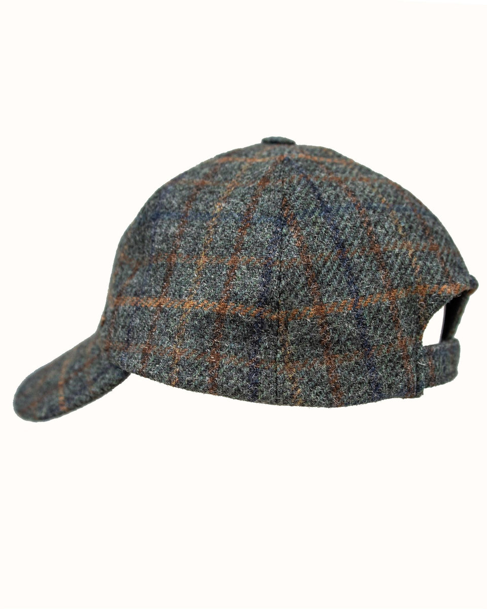 Michigan State University Men’s Olive/Grey Plaid Wool Baseball Cap ...
