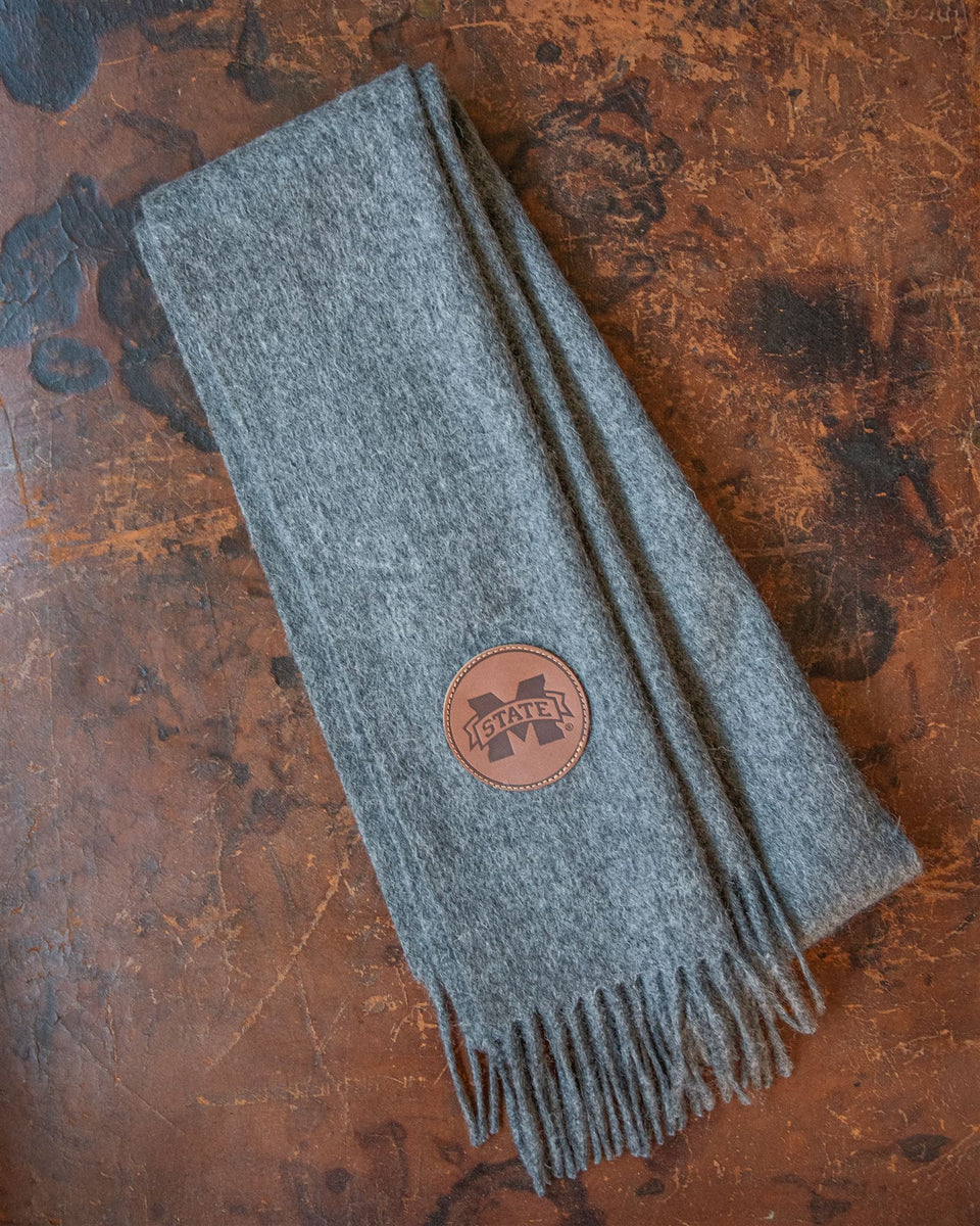 Mississippi State University Balmoral Derby Grey Lambswool Scarf ...