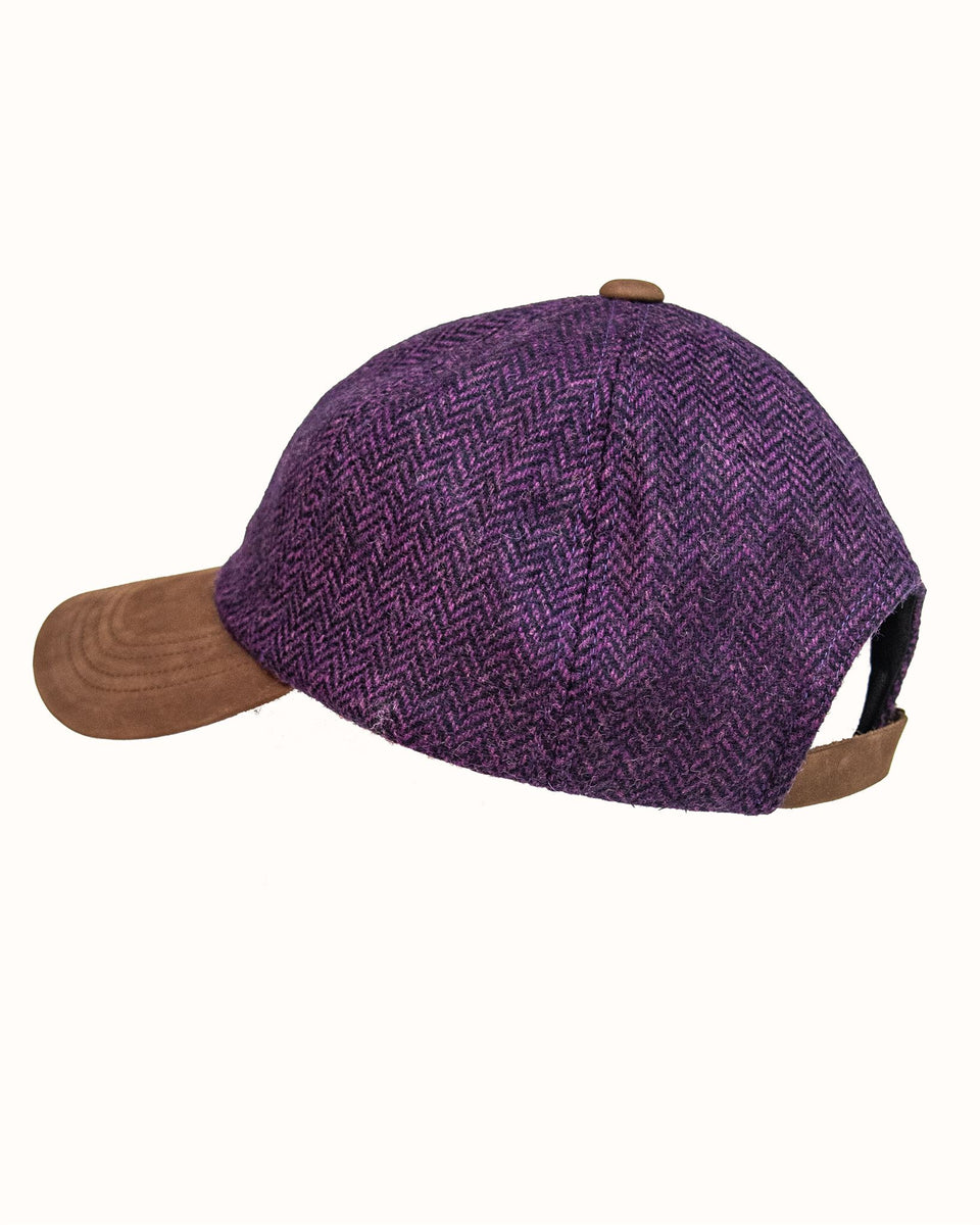 Northwestern University Purple Herringbone Wool Baseball Cap with ...
