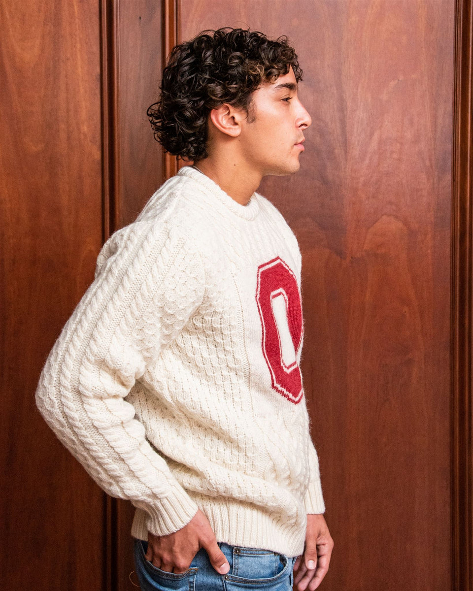 Ohio State University Men’s British Wool Crew-Neck Sweater | Collegiate ...
