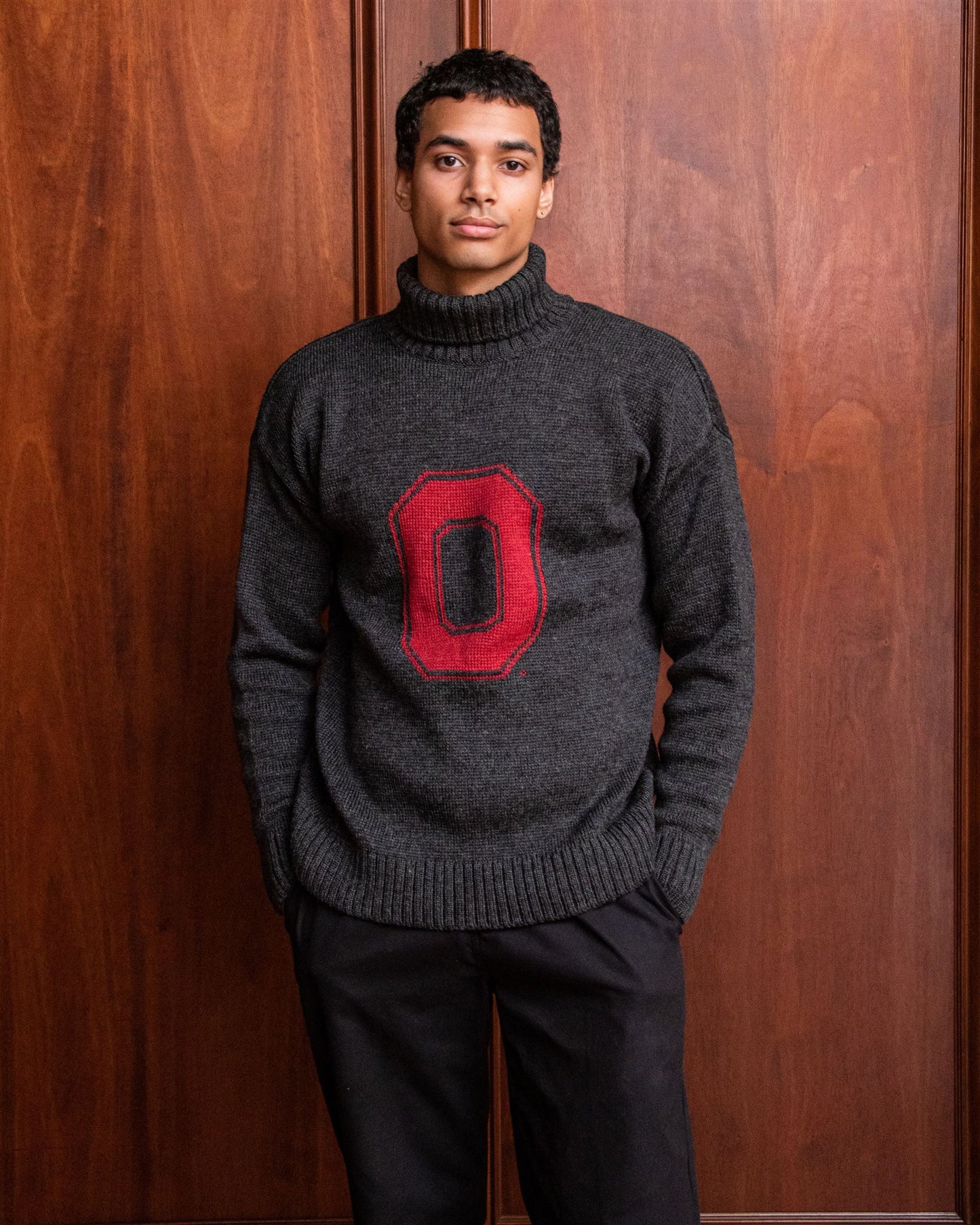 Ohio State University Men’s Merino Wool Roll-Neck Sweater | Collegiate ...