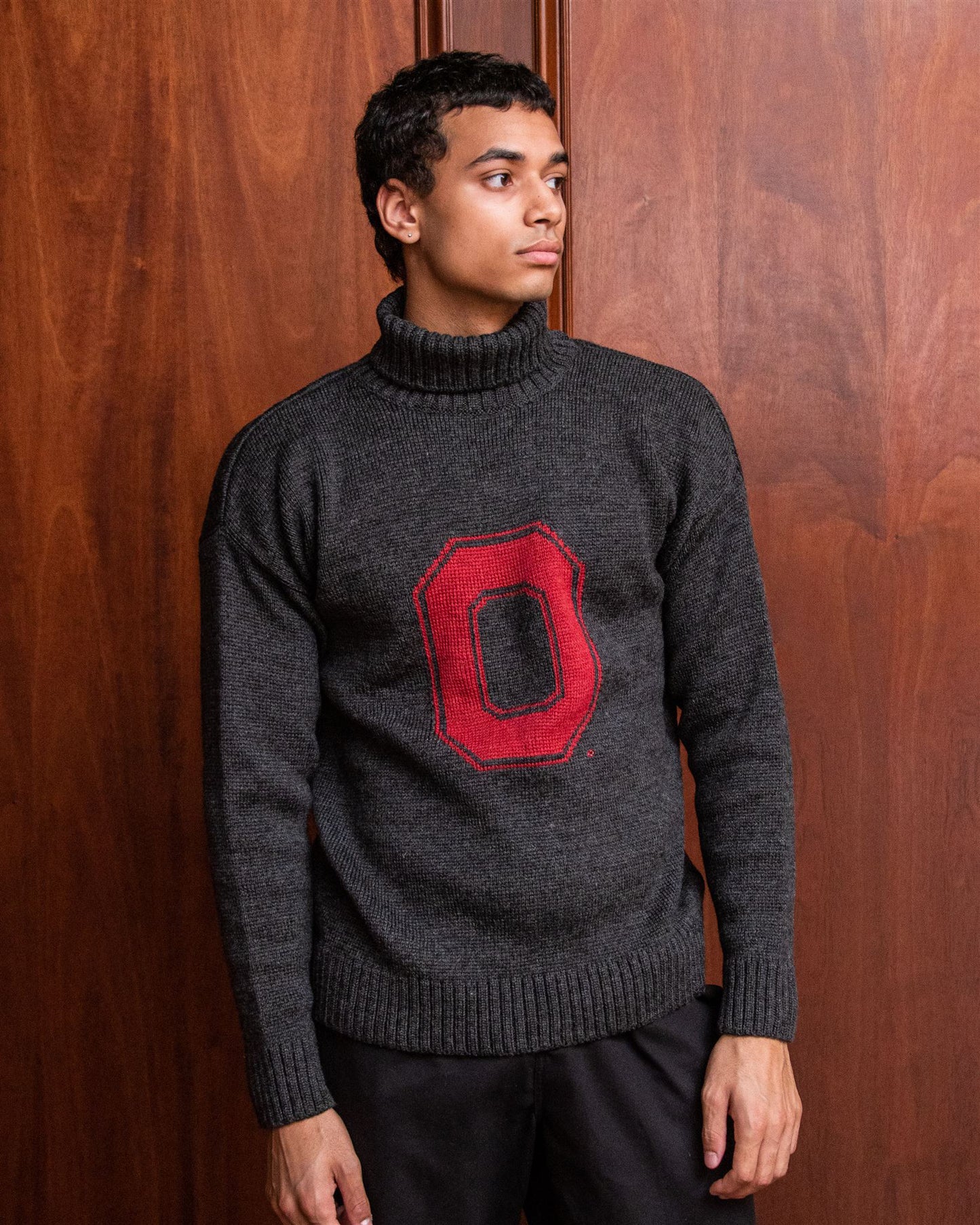 Ohio State University Men’s Merino Wool Roll-Neck Sweater | Collegiate ...