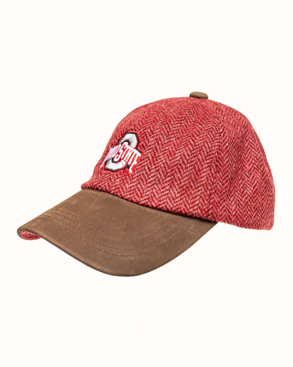 Ohio State University Scarlet Herringbone Wool Baseball Cap ...