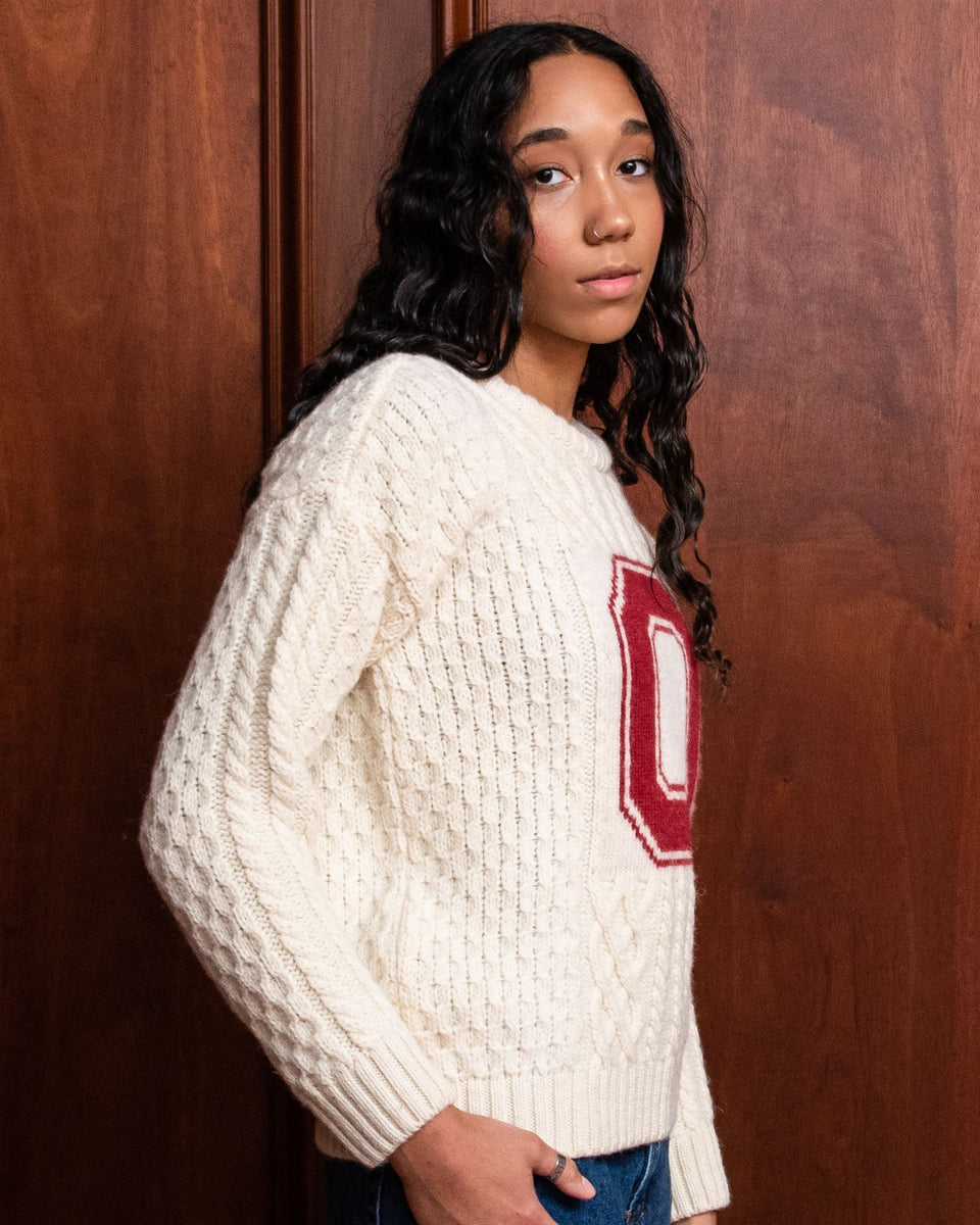 Ohio State University Women’s British Wool Crew-Neck Sweater ...