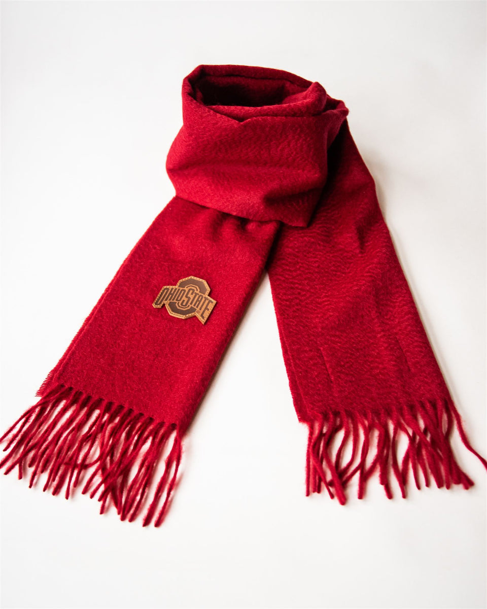 Ohio State University Balmoral Bespoke Scarlet Cashmere Scarf ...