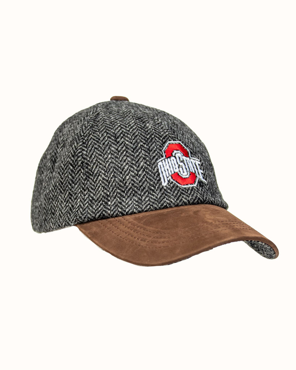 Ohio State University Grey Herringbone Wool Baseball Cap | Collegiate ...