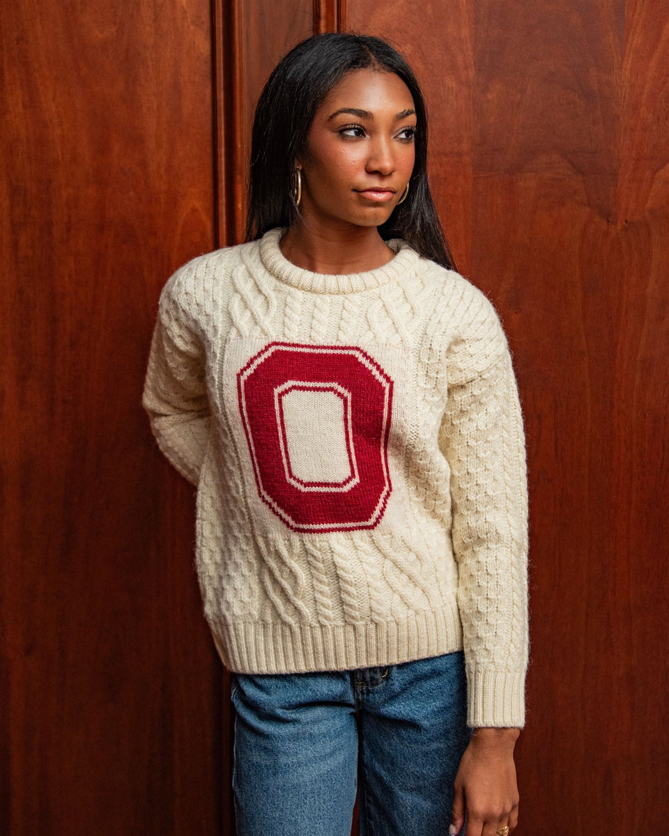 Ohio State University Women’s British Wool Crew-Neck Sweater ...