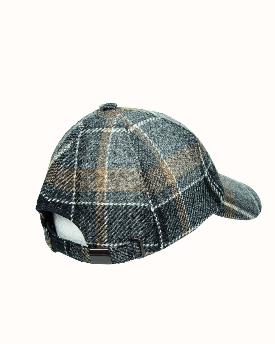 Purdue University Grey Plaid Wool Baseball Cap | Collegiate Couture ...