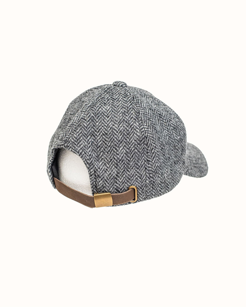 TCU Grey Herringbone Wool Baseball Cap | Collegiate Knitwear Designs