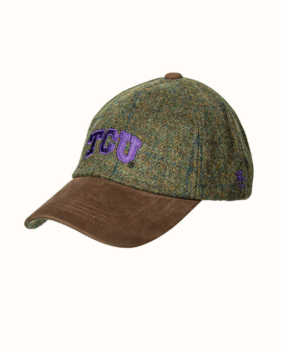 TCU Olive Tweed with Navy Overcheck Baseball Cap | Collegiate Knitwear ...