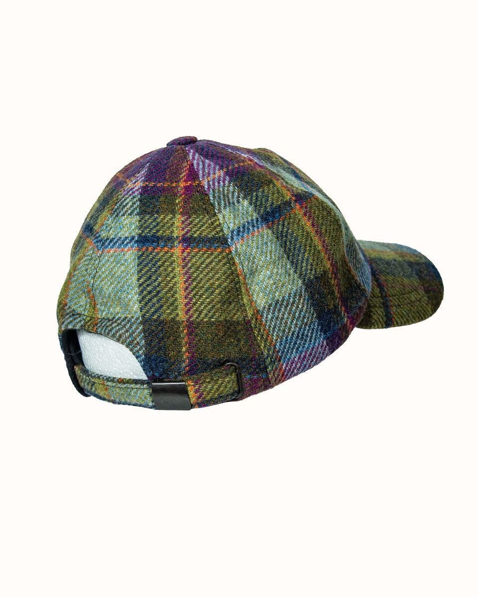 TCU Purple Plaid Wool Baseball Cap | Collegiate Knitwear Designs