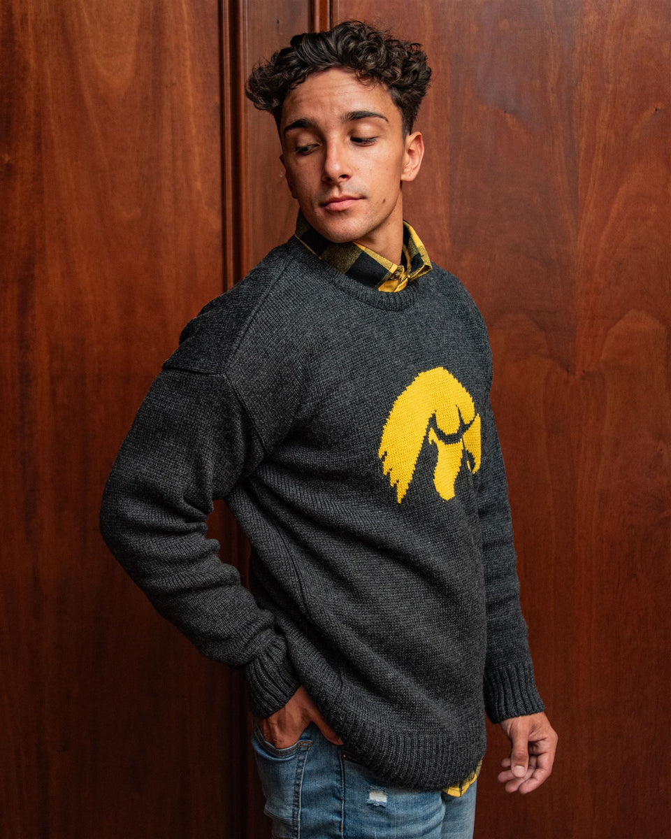 University of Iowa Men’s Merino Wool Crew-Neck Sweater | Collegiate ...