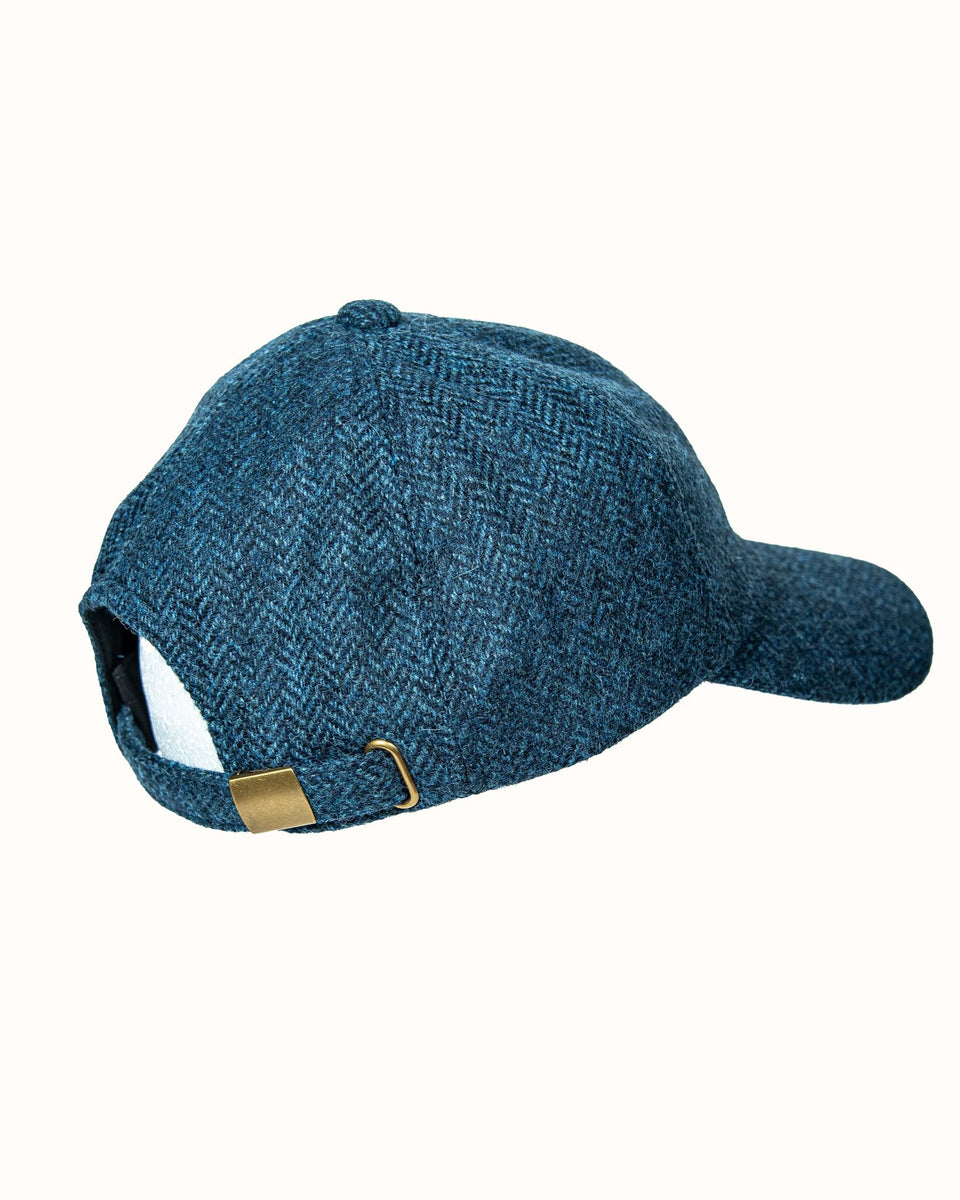 University of Michigan Blue Herringbone Wool Baseball Cap | Collegiate ...