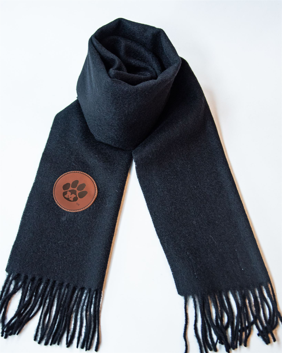 University of Missouri Balmoral Bespoke Black Cashmere Scarf ...