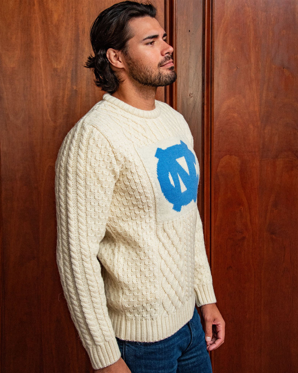 University of North Carolina Men’s British Wool Crew-Neck Sweater ...
