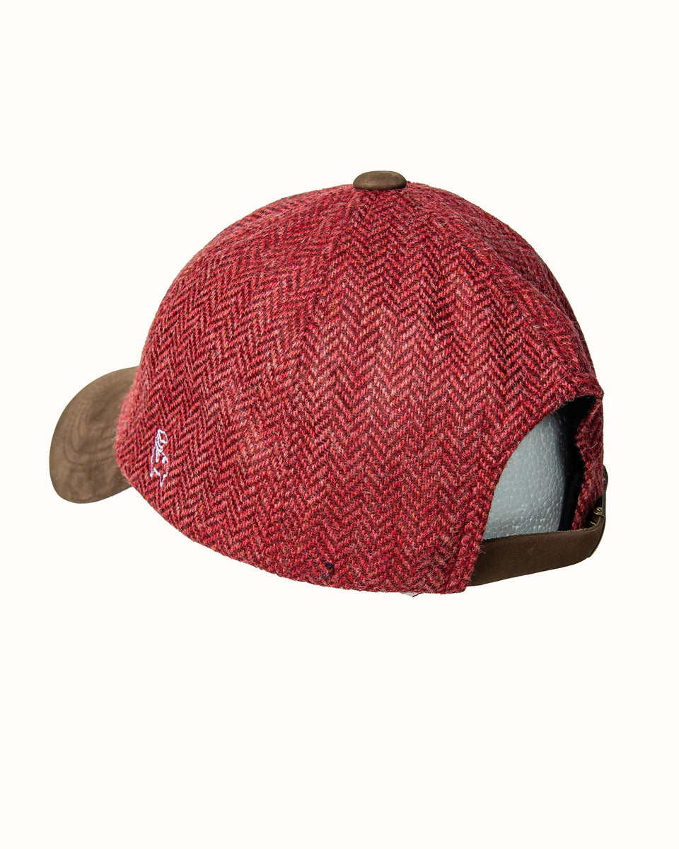 University of Oklahoma Crimson Herringbone Wool Baseball Cap with ...