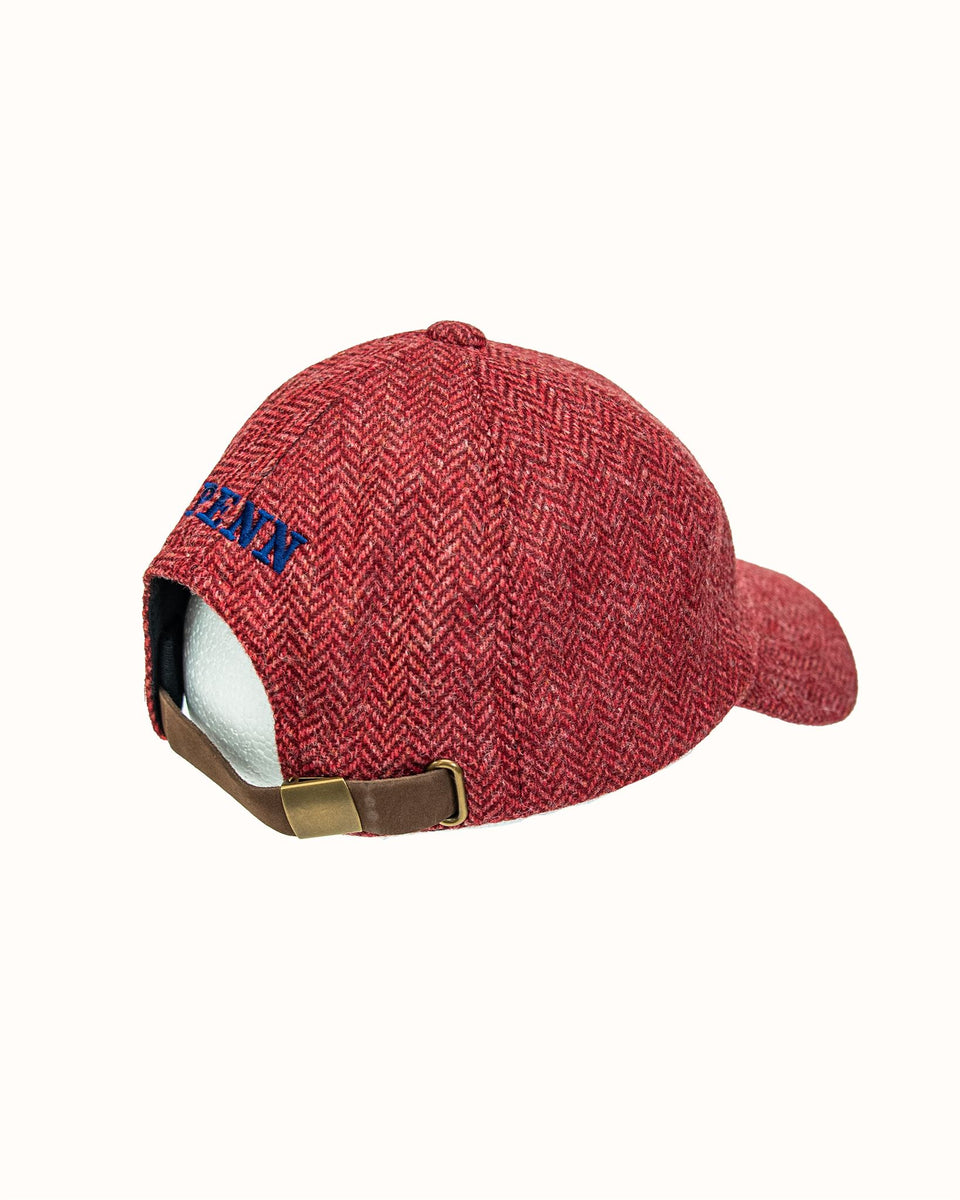 University of Pennsylvania Red Herringbone Wool Baseball Cap ...