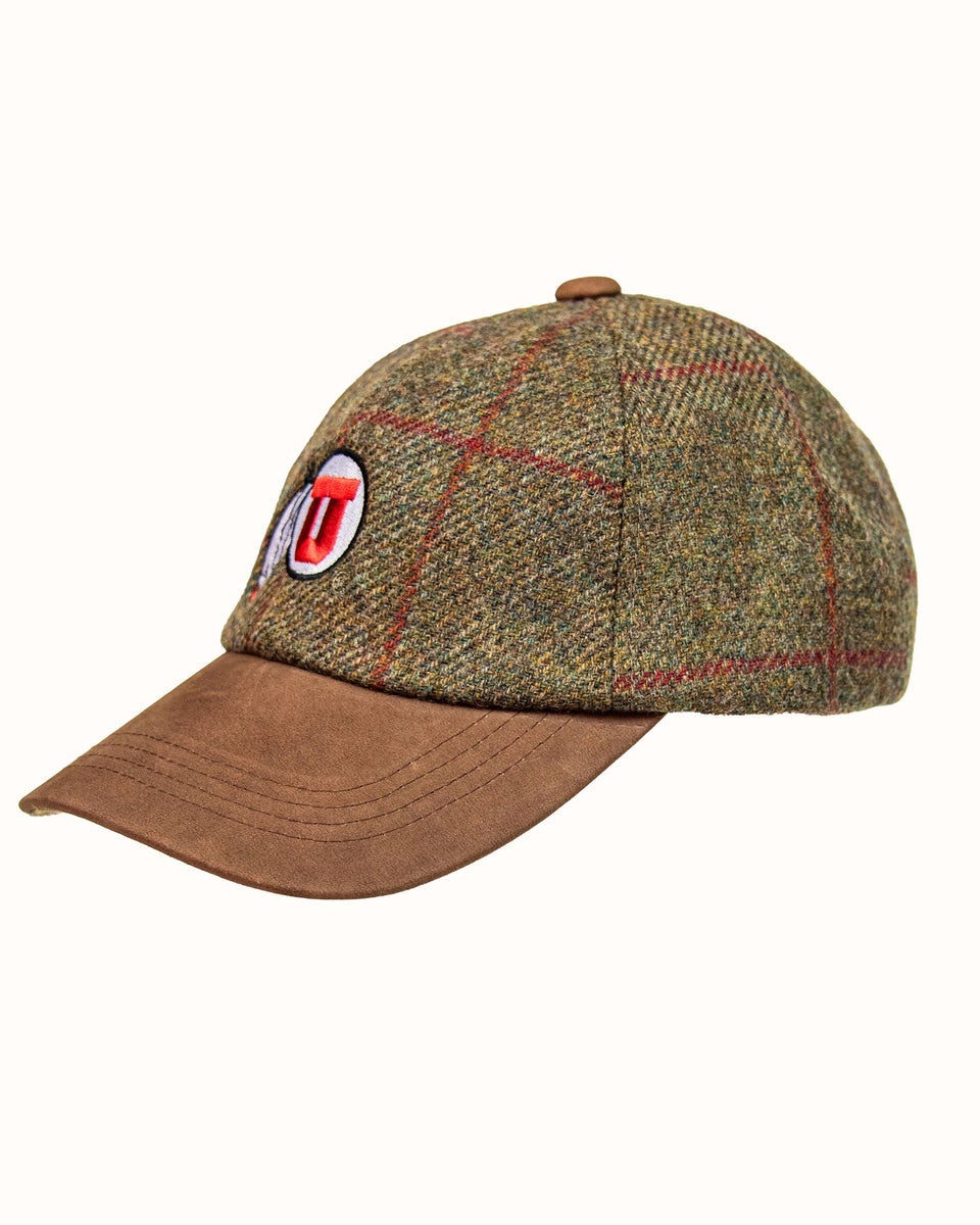 University of Utah Olive Tweed with Red Overcheck Baseball Cap ...