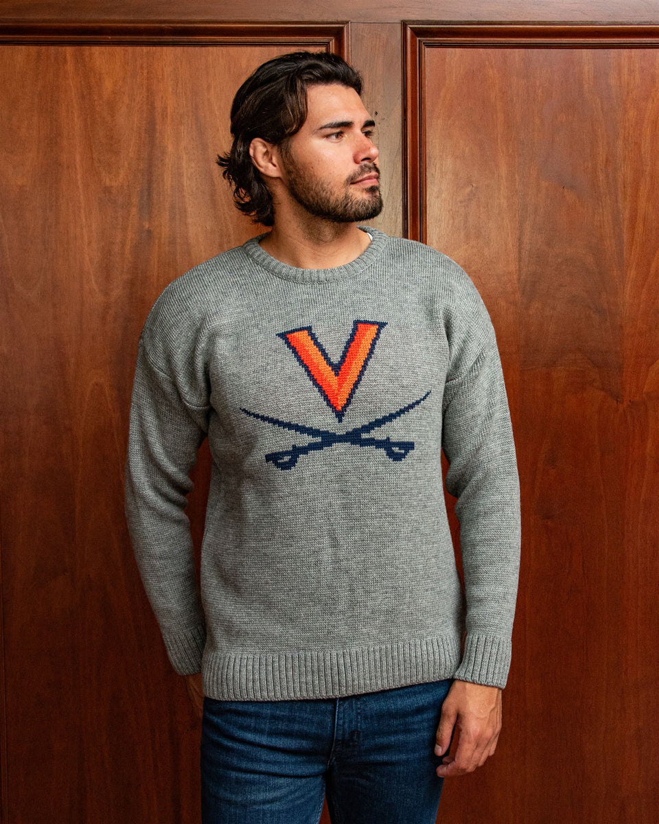 University of Virginia Men’s Merino Wool Roll-Neck Sweater | Collegiate ...