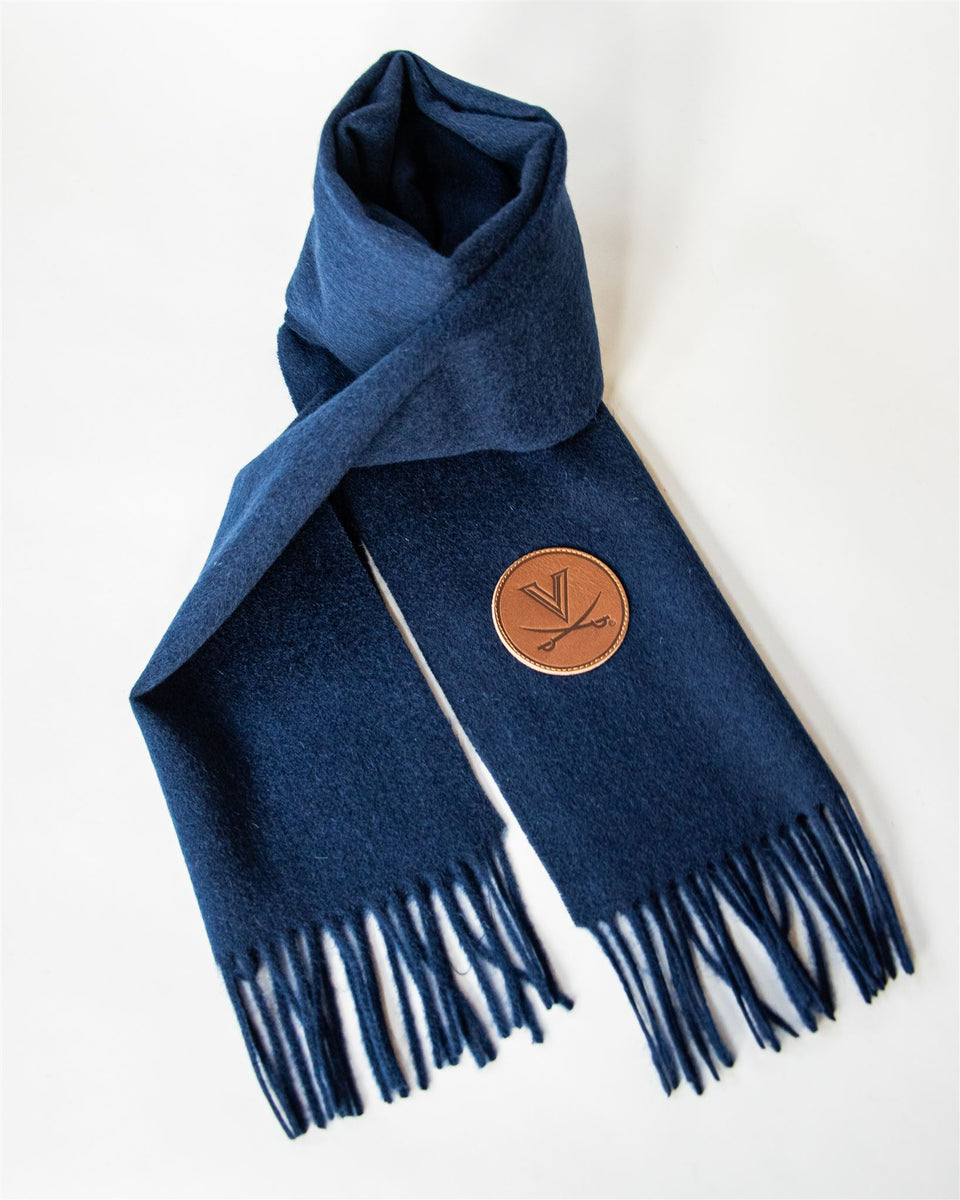 University of Virginia Edinburgh Navy Lambswool Scarf – Collegiate ...
