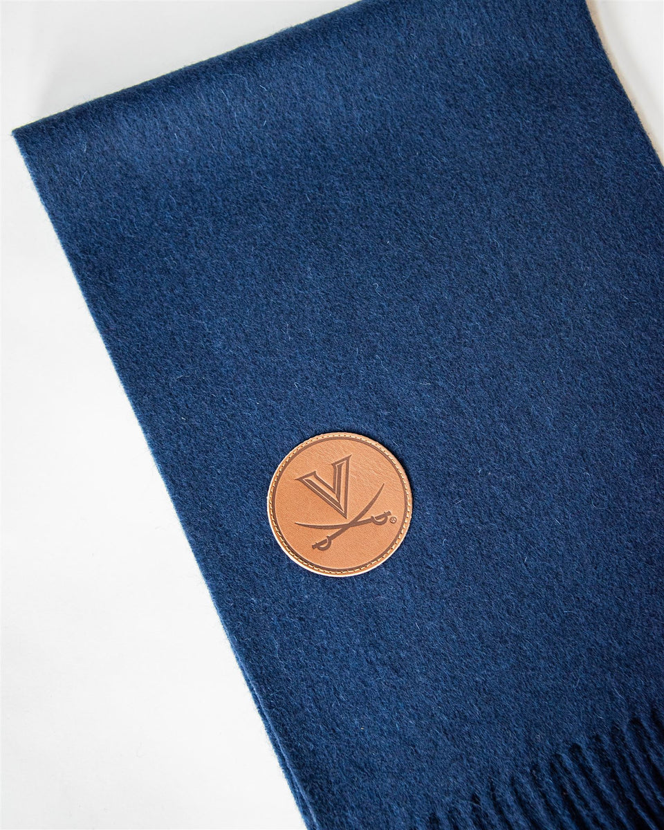University of Virginia Edinburgh Navy Lambswool Scarf – Collegiate ...
