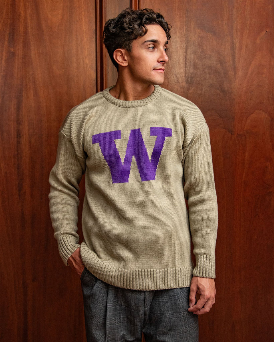 University of Washington Men’s Merino Wool Crew-Neck Sweater ...