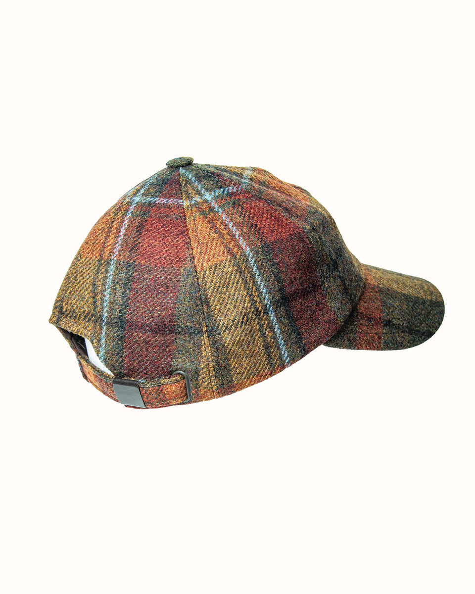 Virginia Tech Autumn Plaid Wool Baseball Cap | Collegiate Knitwear Designs