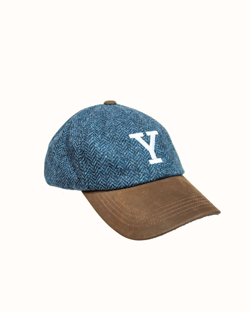 Yale University Blue Herringbone Wool Baseball Cap | Collegiate Couture ...